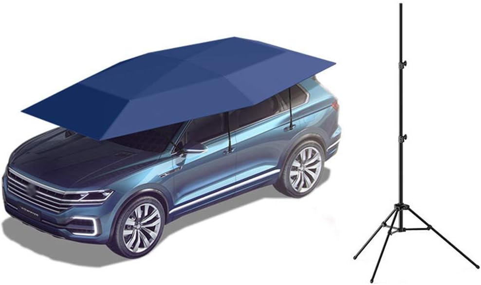 Amazon.com: Movable Semi-Automatic Car Tent Sunproof Portable Folded ...