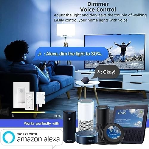 Snapklik.com : Nexete Smart Wireless Light Switch, Dimmer Switch ...