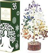 Crocon Seven Chakra Gemstone Tree Feng Shui Figurine Money Bonsai Good ...