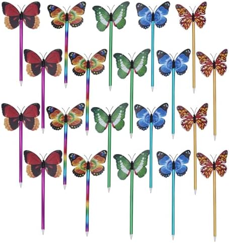 Amazon.com : SIPLIV 20 Pcs Butterfly Ballpoint Pens Novelty Pens ...