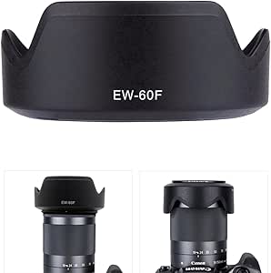 Amazon | 可逆式レンズフードEW-60F キヤノンEW-60F交換用 キヤノンRF-S18-150mm F3.5-6.3 IS STM EF-M18-150mm F3.5-6.3 IS ...