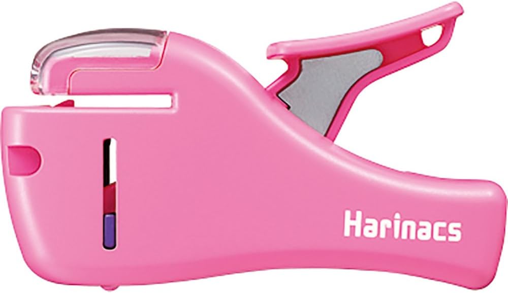 Kokuyo Harinacs Japanese Stapleless Stapler Compact Light Pink SLN ...