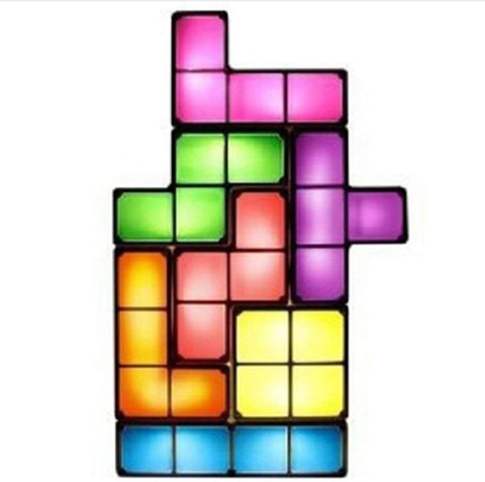 Amazon.com: BonZeal Interlocking Light Plastic Tetris Stackable LED ...