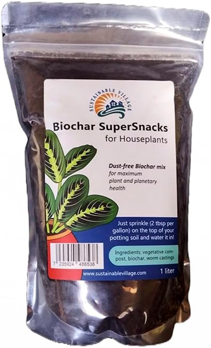 Amazon.com : Biochar SuperSnacks for Houseplants | Plant Potting Mix ...