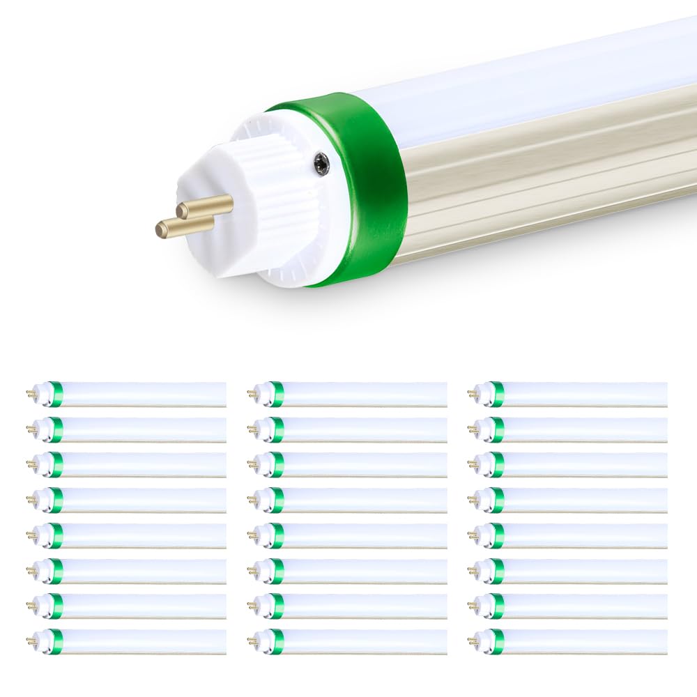 Haloitte 25 Pack 4FT T5 LED Tube Light Bulbs, G5 Base 24W 4 Foot Type B ...