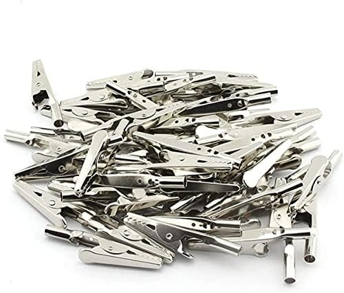 ThreeBulls 20Pcs 2" / 51mm Metal Alligator Clip Spring Clamps test line ...