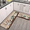 Amazon.com: Kitchen mat 2 Piece Set antifatigue Kitchen mats This ...