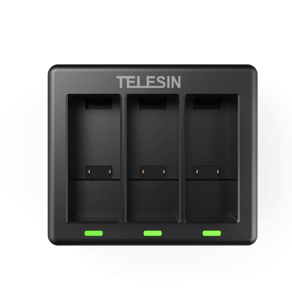 Amazon.com: TELESIN Triple Battery Charger Enduro Batteries Charger ...