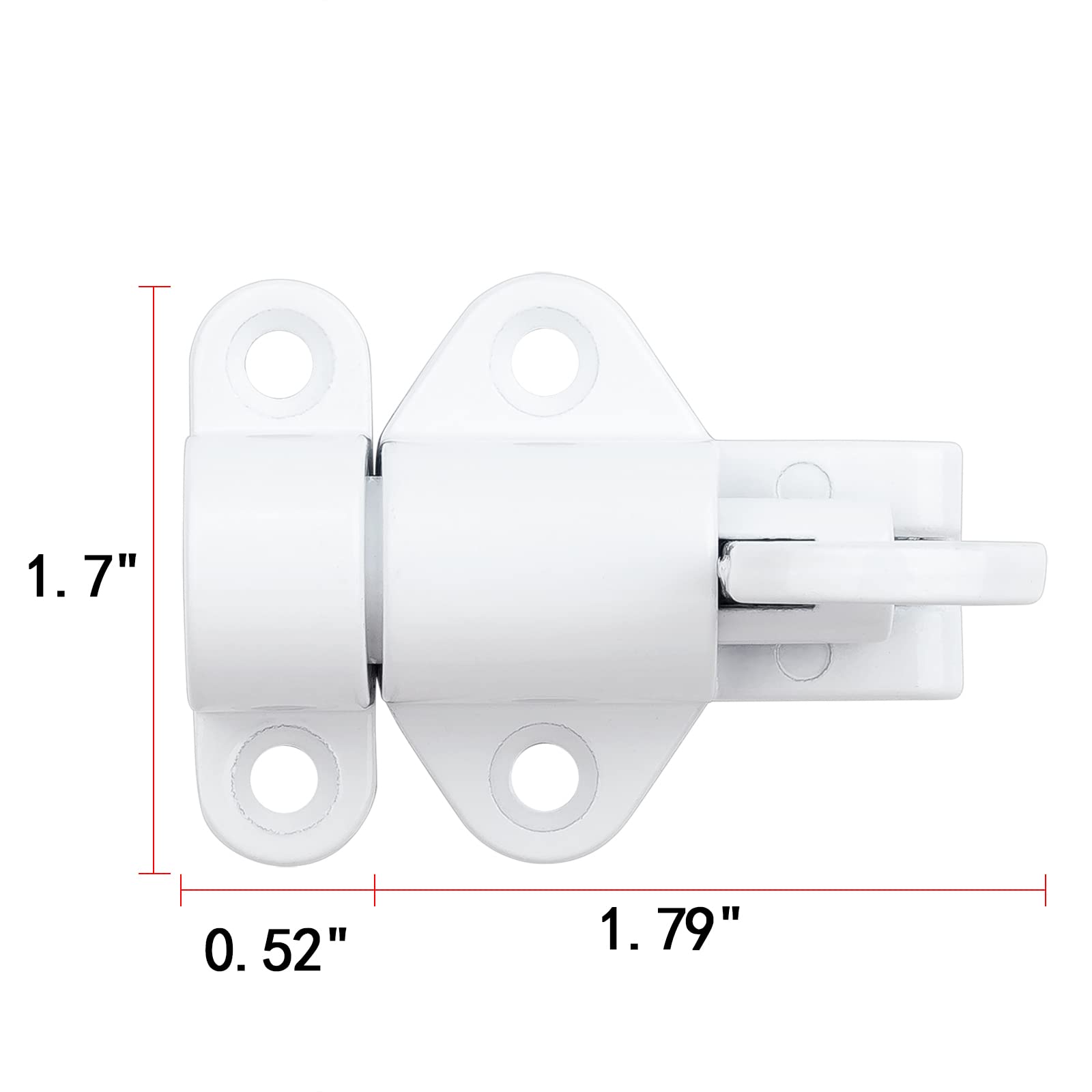 Snapklik.com : INIRET 8 Packs Self-Closing LatchesWhite Spring Door ...