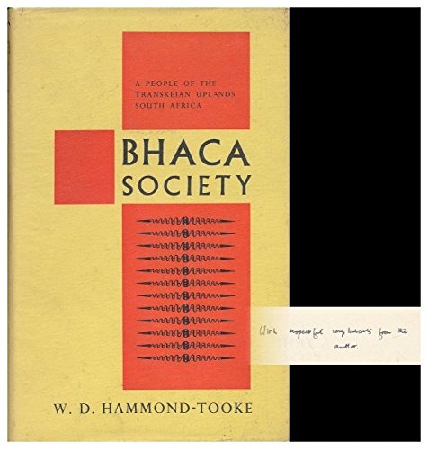 Bhaca Society : A People of the Transkeian Uplands, South Africa ...