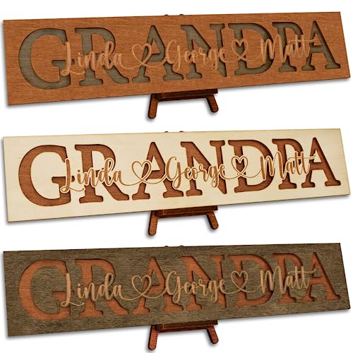 Amazon.com: Personalized Gifts for Grandpa - Unique Wooden Grandpa Sign ...