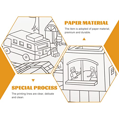 Toyvian Giant Coloring Poster City Themed Large Coloring Poster Jumbo ...