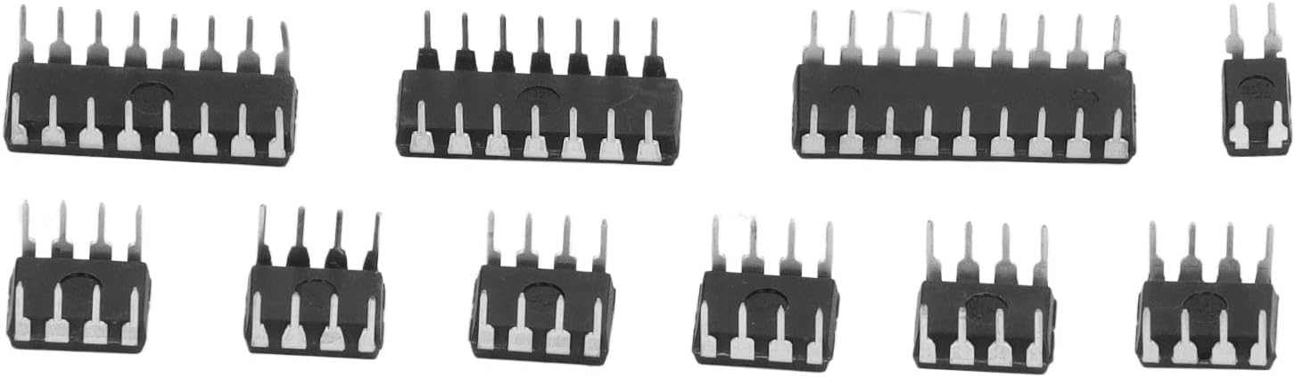 IC Assortment Kit, 85 Pcs 10 Specifications Integrated Circuit IC Chip ...