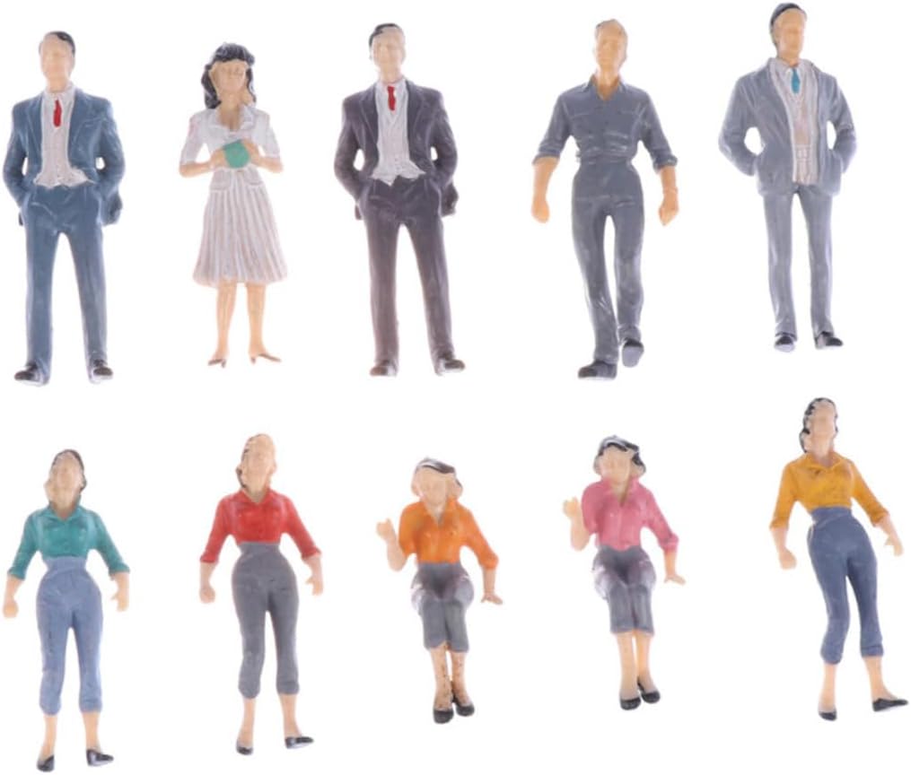 EXCEART Painted People Figures Train Layout Figures 15Pcs Realistic ...