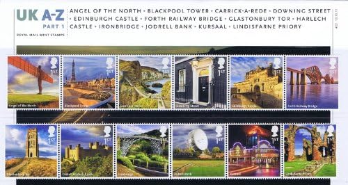 UK Landmarks A-Z (Part 1 - A to L) Stamps, Presentation Packs, PHQ ...