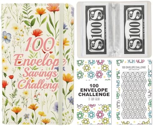 Amazon.com : Large Pockets Money Saving Book, 100 Envelopes Savings ...