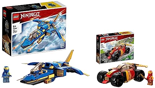 LEGO NINJAGO Jay's Lightning Jet EVO 71784 Building Toy Set (146 Pieces ...