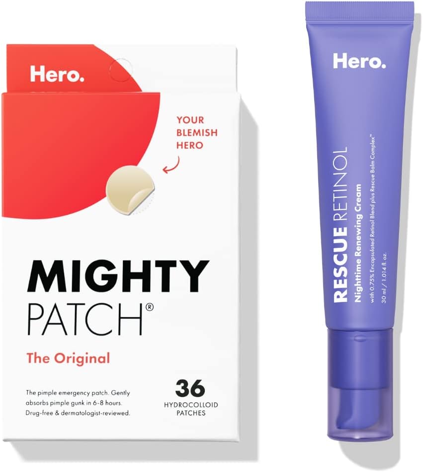 Amazon.com: Hero Cosmetics Mighty Patch™ Original Patch 36ct and Rescue ...