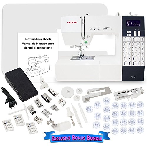 Necchi EX30 Computerized Sewing Machine with Exclusive Bonus Bundle ...