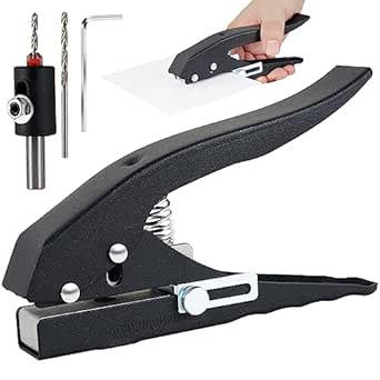 Amazon.com : Hole Punch, Single Hole Punch, 5/16inch Heavy Duty Hole Puncher, Portable Hand Held ...