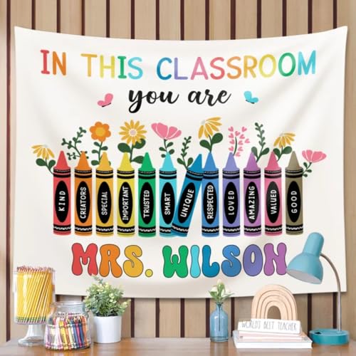 Amazon.com: In This Classroom You Are Classroom Tapestry, Personalized ...