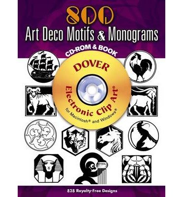 500 Art Deco Motifs and Monograms (Dover Electronic Clip Art) (Mixed ...