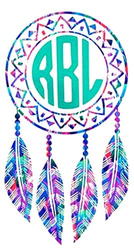 Amazon.com: Dream Catcher Monogram Decal - Dream Catcher Sticker ...