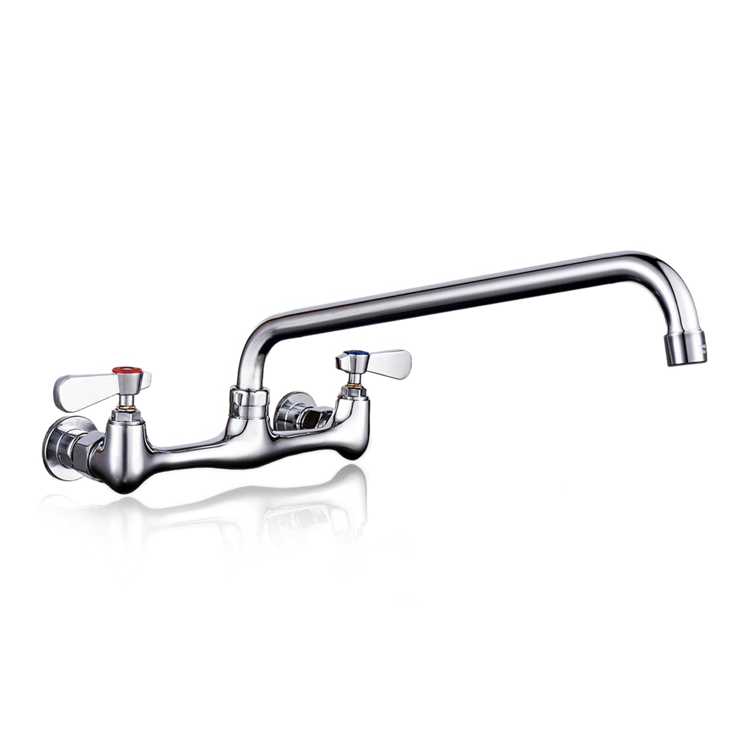 Phivan Commercial Kitchen Faucet 8 Inch Center Wall Mount Commercial ...