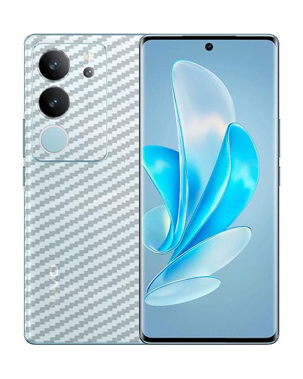 Amazon.in: Buy Vivo V29 5G Back Skin Transparent Carbon Fiber 3D Skin ...