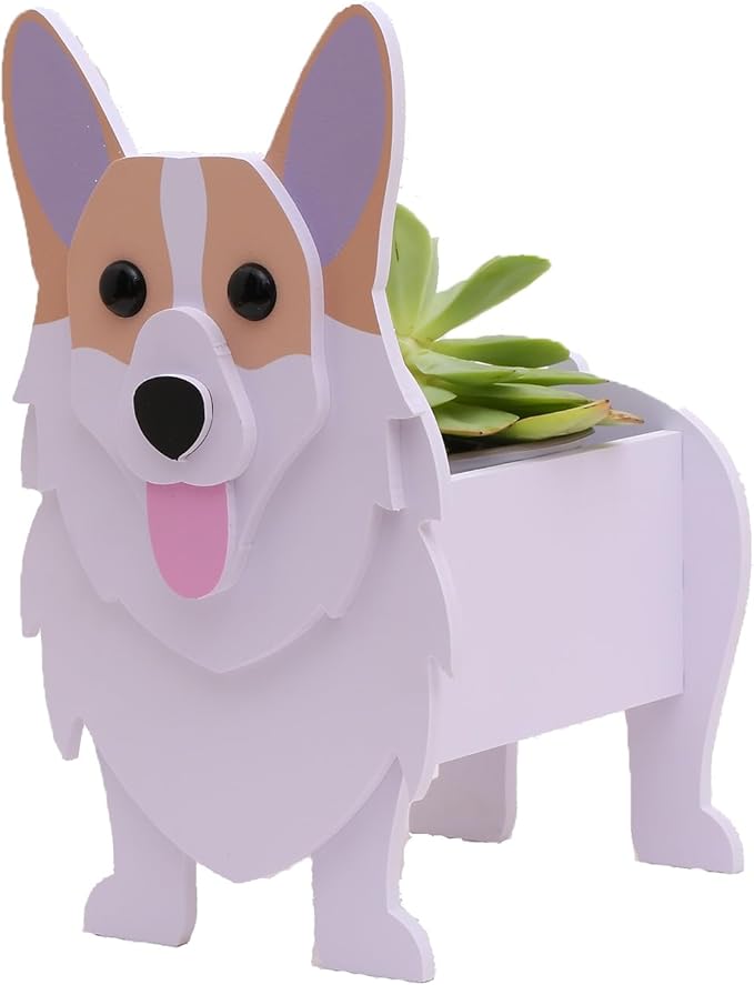 Amazon.com: Fitcho Corgi Gifts for Corgi Lovers, Corgi Dog Planter ...
