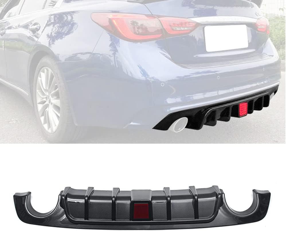Amazon.com: Meyffon Rear Bumper Diffuser W/LED Compatible with Infiniti ...