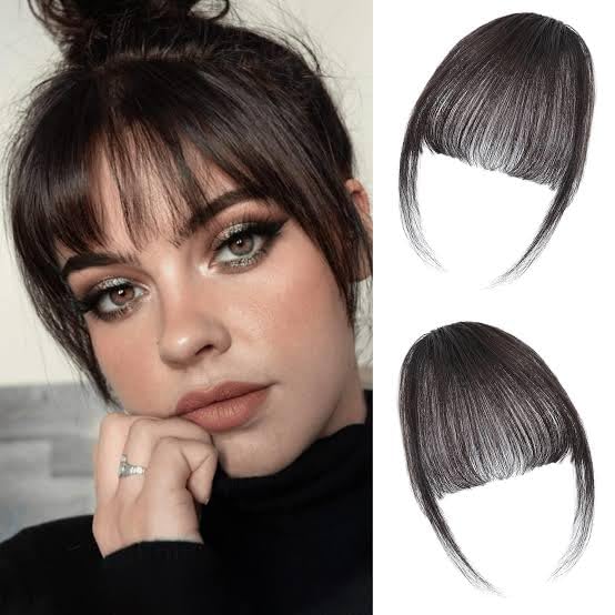 Clip in Bangs Front Neat Air Fringe One Piece Clip in Fringe Hair ...
