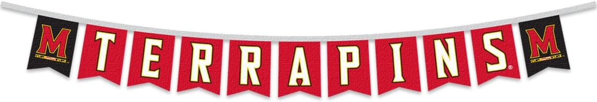 Amazon.com : Maryland Terrapins Banner String Pennant Flags : Sports ...