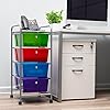 Mind Reader Rolling Cart with Drawers, Utility Cart, Craft Storage ...