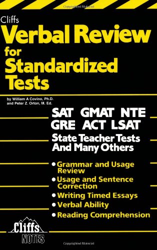 Amazon.com: Verbal Review for Standardized Tests (Cliffs Test Prep ...