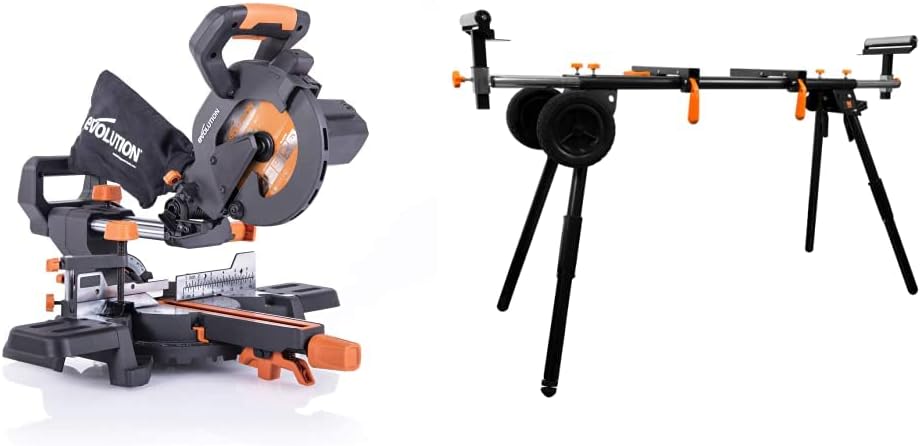 Evolution Power Tools R185SMS+ 7-1/4" Multi-Material Compound Sliding ...