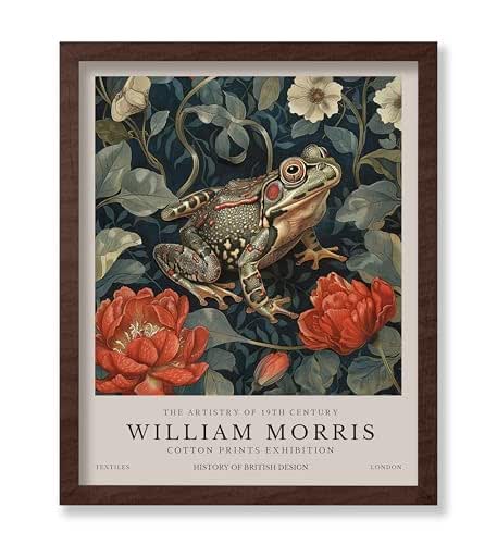 Amazon.com: Monem Art William Morris Poster - Frog Print - Flower Art ...