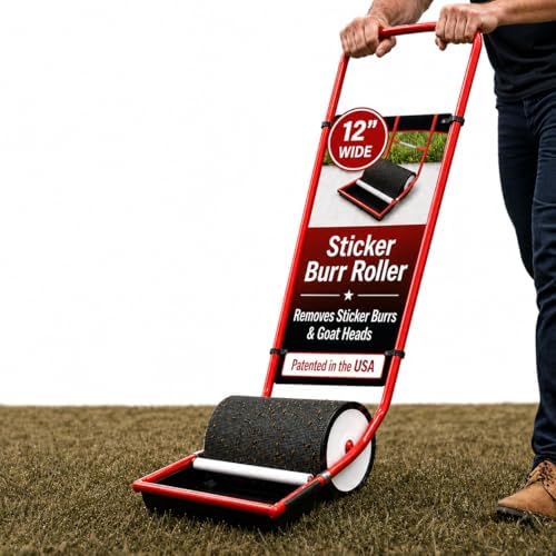 Amazon.com : Sticker Burr Roller Original Remover Yard Tool Wide for ...