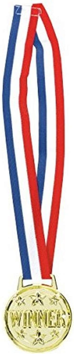 Amazon.com: Jumbo Necklace Award Plastic Medal - 30" (1 Pc) | Eye ...