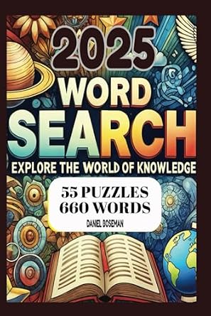 2025 WORD SEARCH: EXPLORE THE WORLD OF KNOWLEDGE, GLOSSY COVER, 6X9 ...