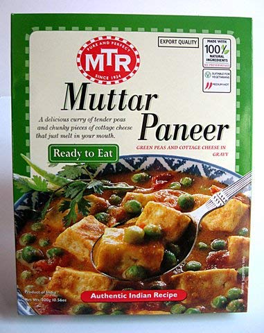 Amazon.com : Mtr Ready To Eat Muttar Paneer 300 gms : Grocery & Gourmet ...