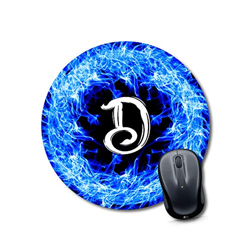 Anuman007 mouse pad hacker Alphabet D Mouse pad Round Mouse Pad for ...