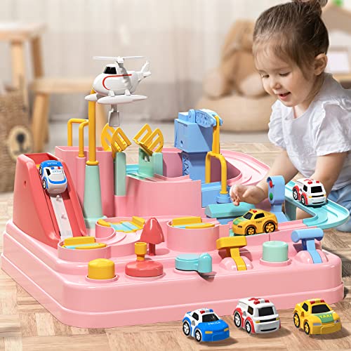 Snapklik.com : TEMI Car Adventure Toys For Girls - Race Track For ...