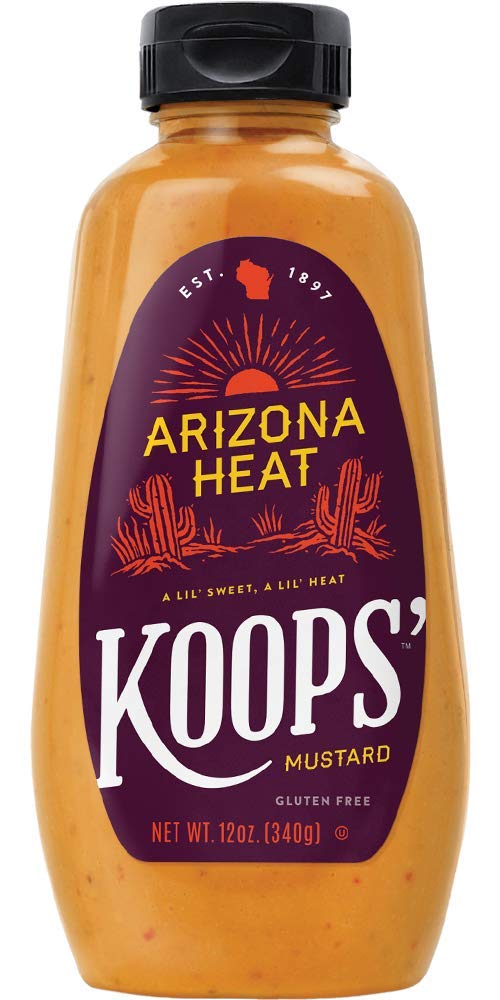 Amazon.com : Koops' Arizona Heat Mustard, 12 oz. Bottle, 12-Pack ...