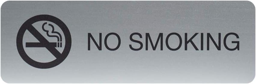 Amazon.com : No Smoking Indoor Easy Adhesive Mount Door and Wall Sign ...
