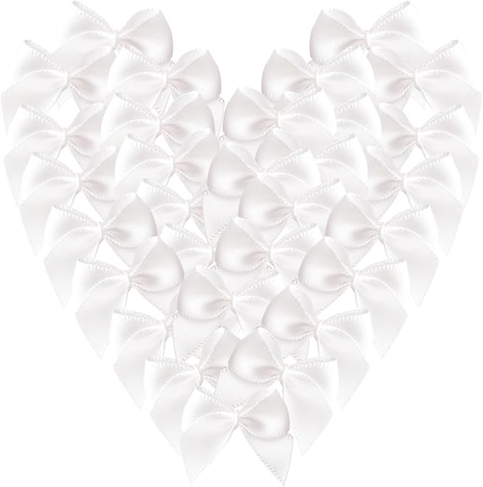 Amazon.com: Micomon 50pcs 1.2-Inch Mini Satin Ribbon Bows for Crafts ...