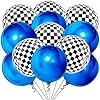 Amazon.com: KatchOn, Black and White Checkered Balloons - 22 Inch, Pack ...