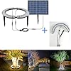 GULADUS Solar Palm Tree Lights Outdoor, 12000 mAh & 32 LEDs Warm Light ...