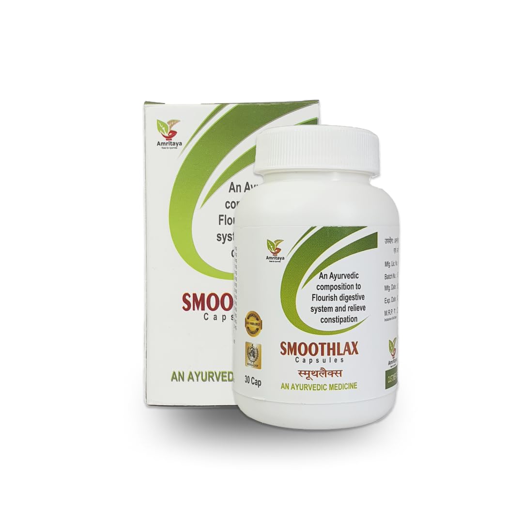 Buy Amritaya Smoothlax Capsules | 100% Ayurvedic Herbs | Relives ...