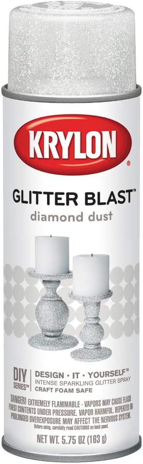 Krylon K03804A00 Glitter Blast Glitter Spray Paint for Craft Projects ...
